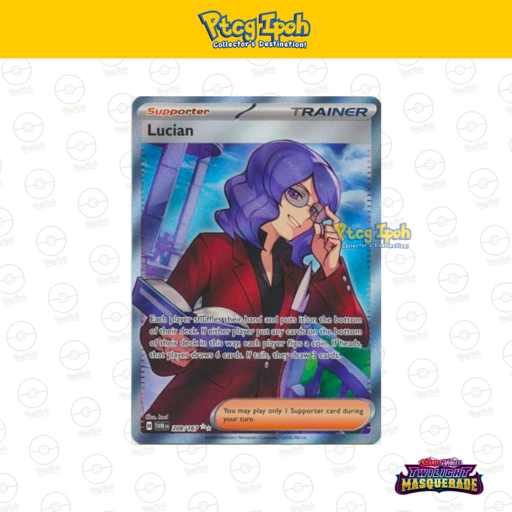 [Pokémon TCG] Twilight Masquerade: Lucian - 208/167 - Full Art Secret Rare | Shopee Malaysia