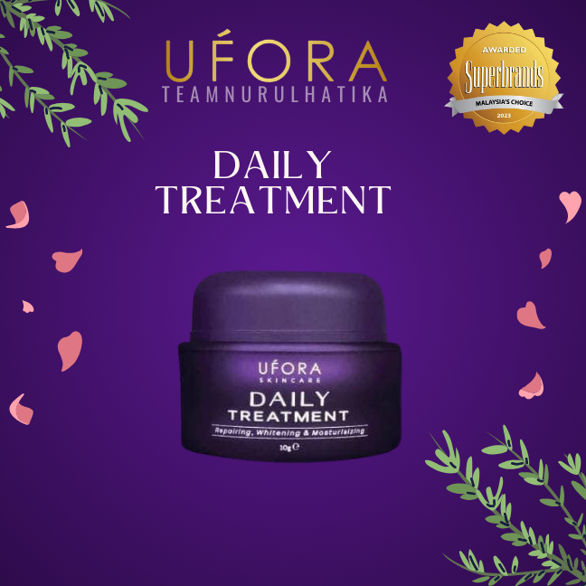 💜 UFORA ORIGINAL Daily Treatment || Moisturizer || Krim Siang dan Malam ...