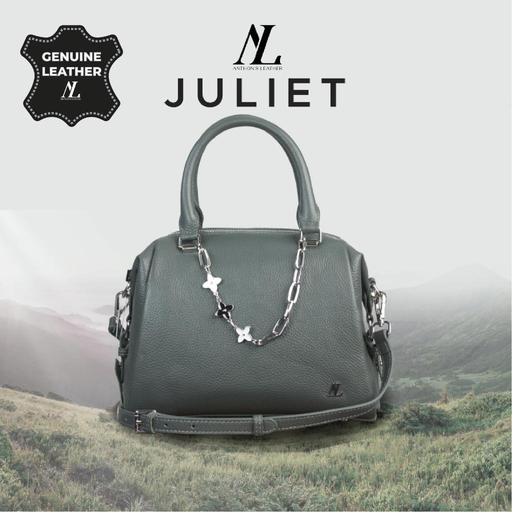 JULIET SQUARE GENUINE LEATHER BY ANTHON'S LEATHER BAG (Free 1 Sunglass ...