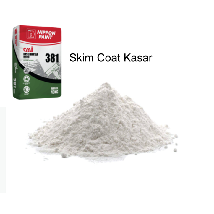 (1Kg) CMI BASE MORTAR WHITE / SKIM COAT MORTAR WHITE(KASAR) | Shopee ...