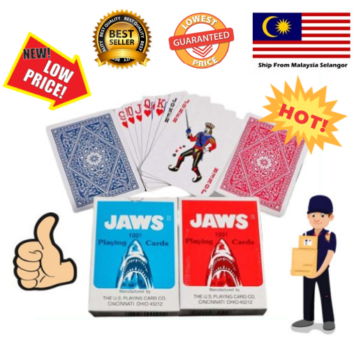 🇲🇾 🏆Hot Selling🔥 JAWS III 1001 Casino Poker Magic Playing Card 52 + 4 ...