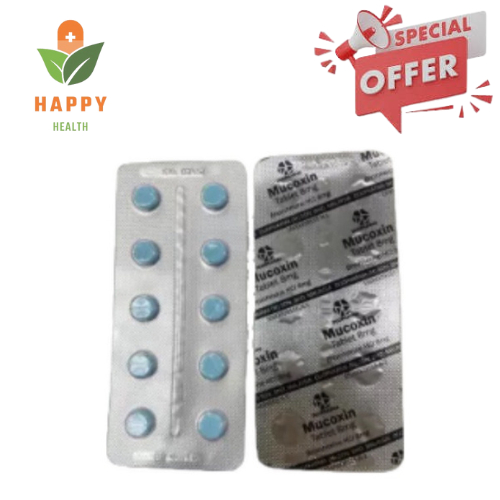 [ Exp 4/2027 ] MUCOXIN BROMHEXINE 8MG TABLET 10'S - UBAT BATUK/CAIR ...