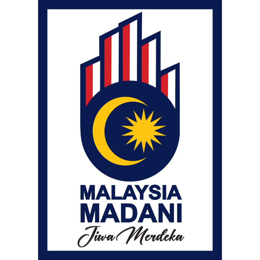 Poster Banner A4 10pcs Malaysia Madani Logo Merdeka 2024 | Shopee Malaysia