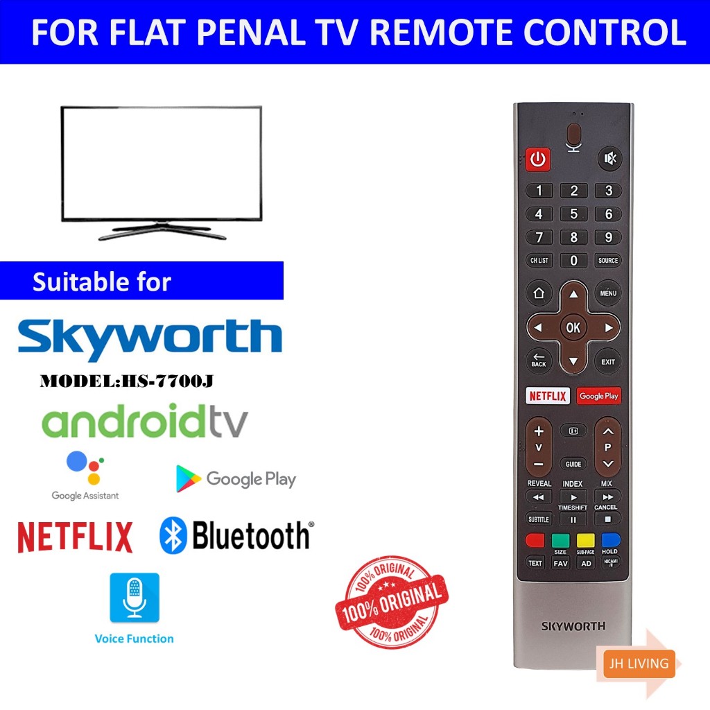 (Original)Skyworth HS-7700J Netflix Google Player Voice Function ...