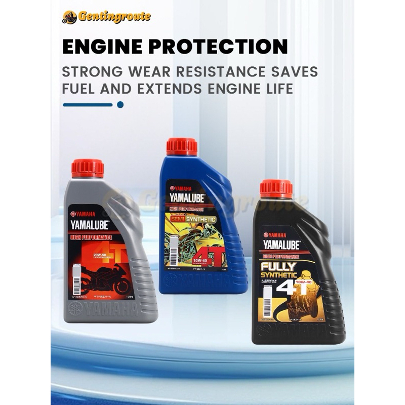 YAMALUBE FULLY SYNTHETIC ENGINE OIL10W-40 10W40 4T SEMI SYNTHETIC BLUE ...