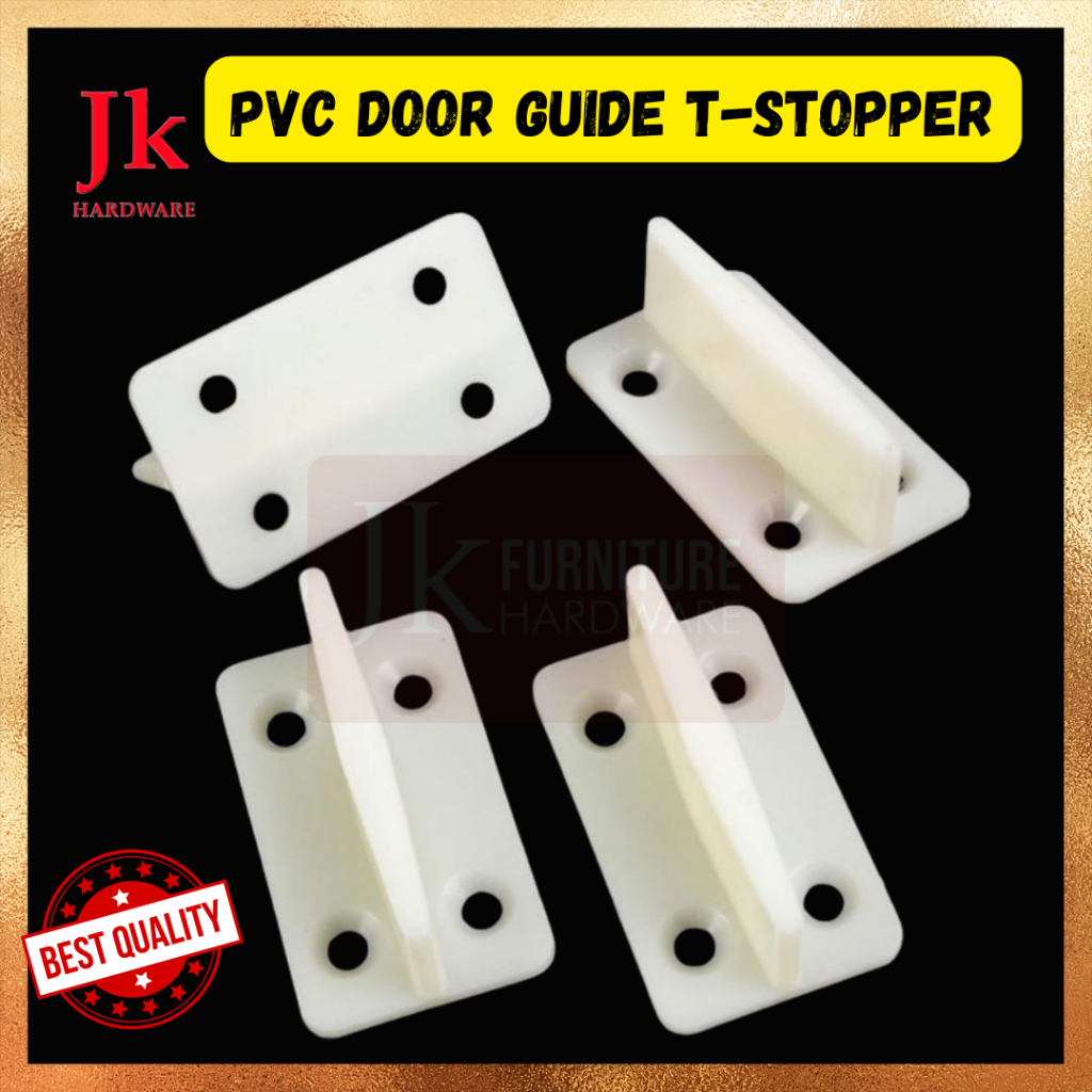 Sliding Door Bottom Stopper T Guide PVC White | Shopee Malaysia