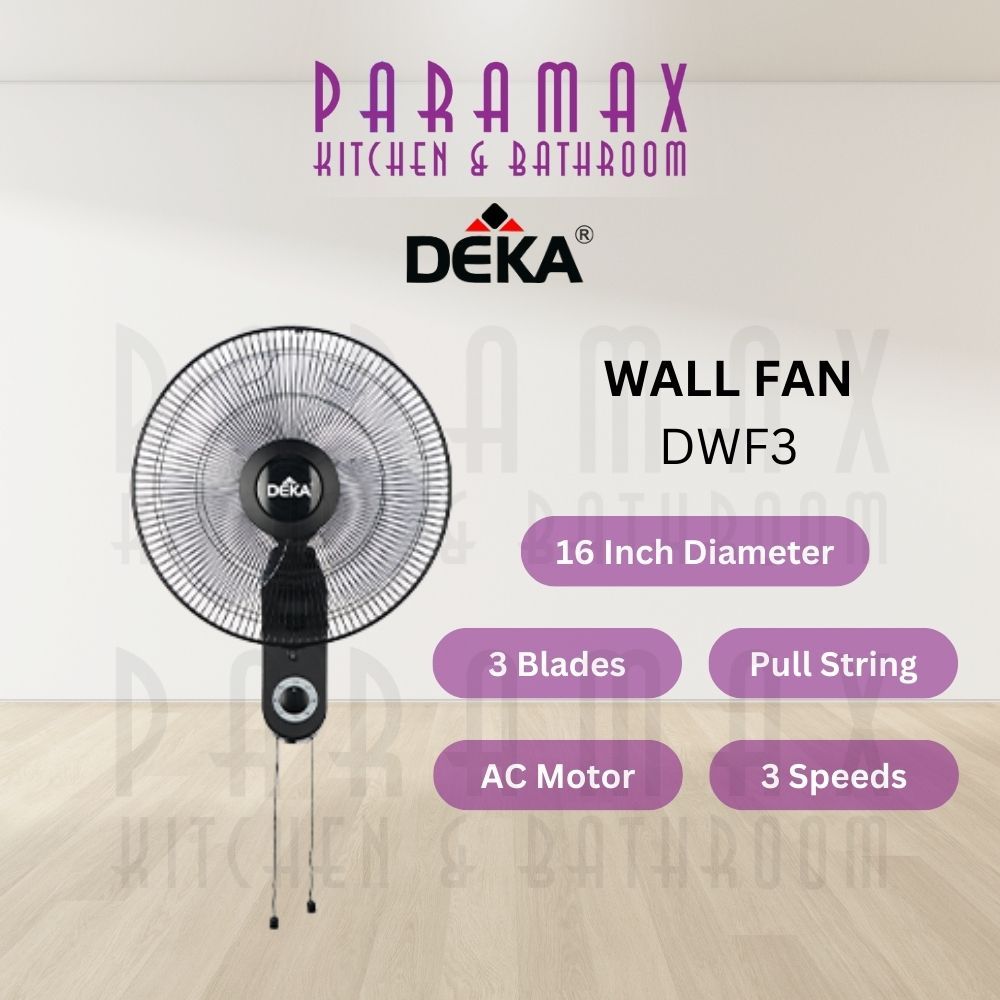 DEKA Wall Fan DWF-3 (Pull String) AC Motor | Shopee Malaysia