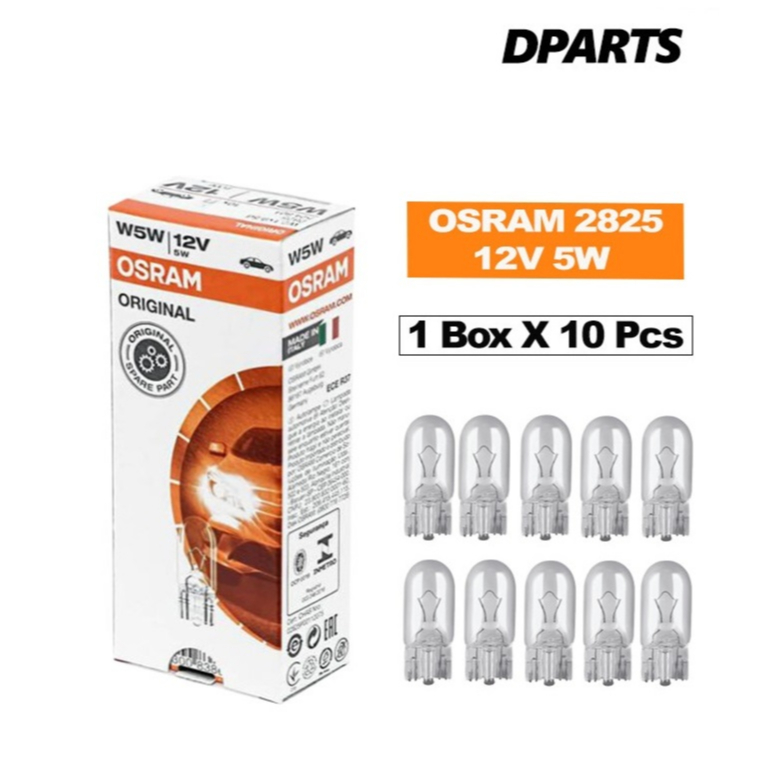 Original Osram Bulb T10 12V W5W 4090 1 box - 10 pcs ( Made In Italy ...