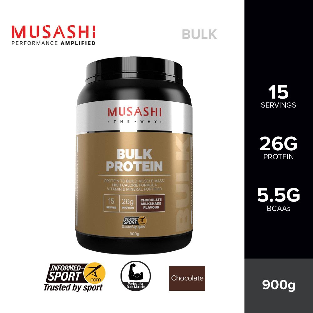 MUSASHI BULK PROTEIN Powder 900G to support mass muscle growth | Shopee ...