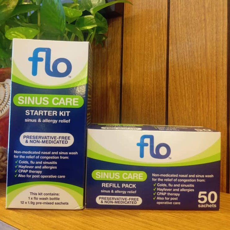 Flo Sinus Care Starter Kit | Refill Pack 50 Sachets | Shopee Malaysia
