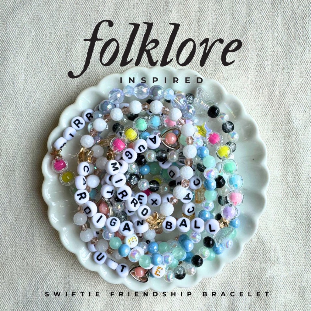 Taylor Swift inspired FOLKLORE Era beads friendship bracelet for ...