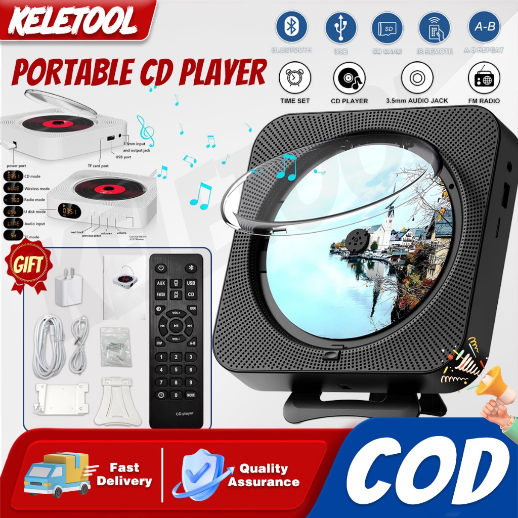 cd player dvd player Portable Bluetooth Desktop CD Player for Home ...