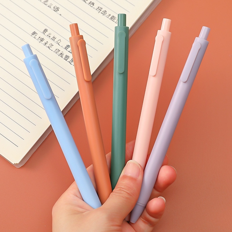 Macaron Press Gel Pen Black Student Signature Pen | Shopee Malaysia