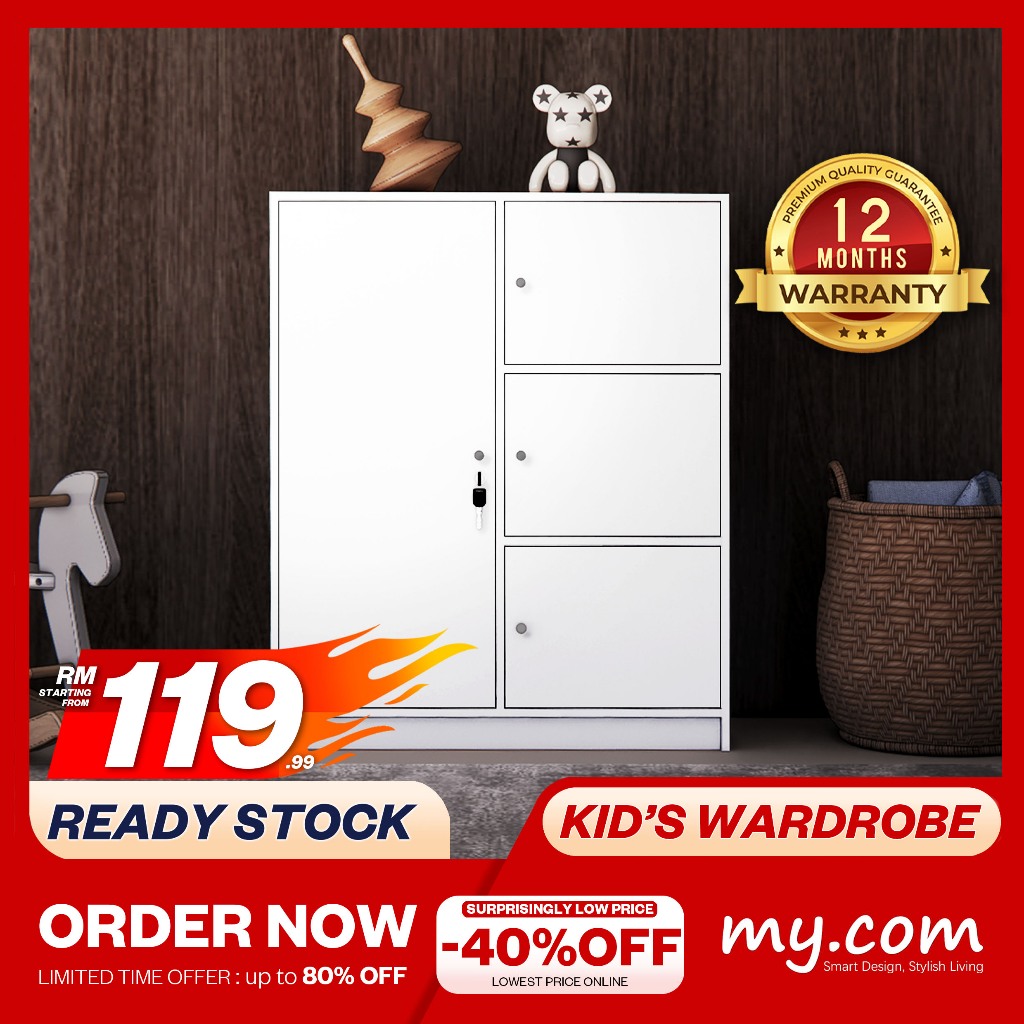 [LOCK & HANGER] Almari Baju Budak/Kid's Wardrobe my-com/Children ...