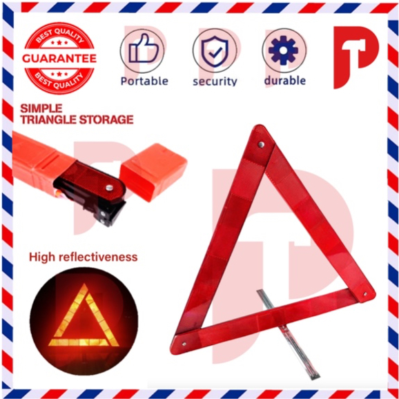 Car Warning Safety Road Sign 🔥 Ready Stocks 🔥 Emergency Reflective ...