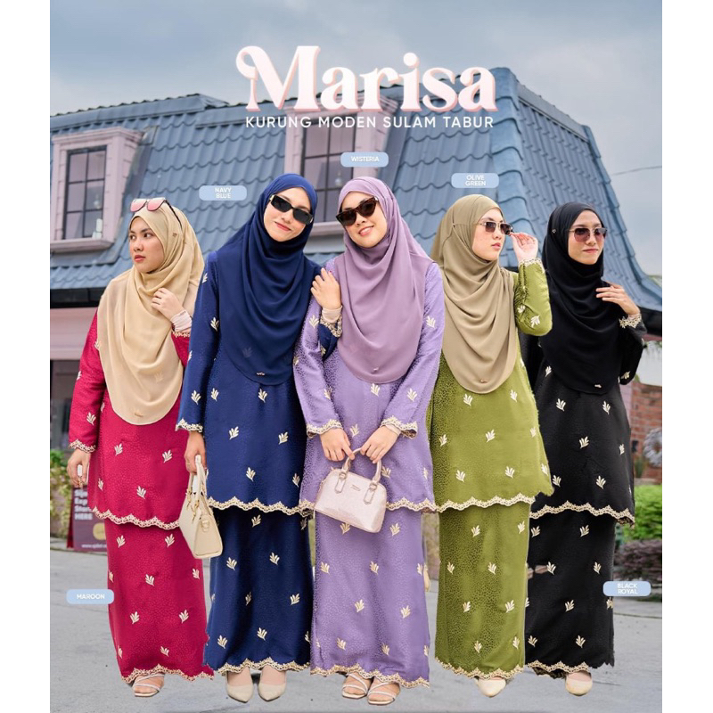 KURUNG SULAM MARISA, BAJU KURUNG SULAM PLAIN, KURUNG SULAM BUNGA TABUR ...
