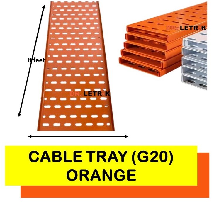 ELECTRICAL Metal Cable Tray (G20) 8 Feet [2" 3" 4" 6" 8"] Perforated ...