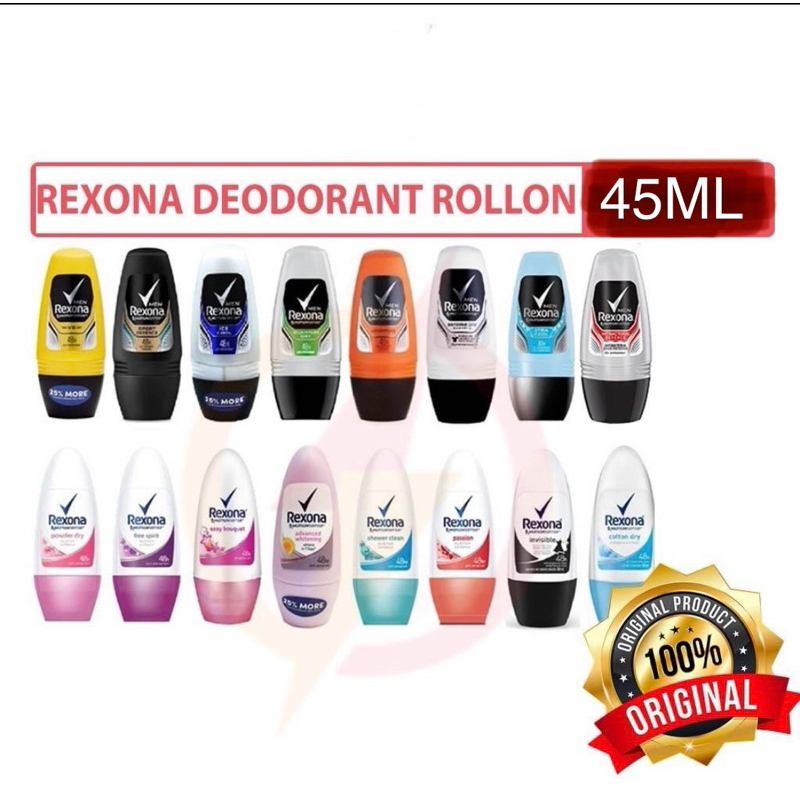Rexona Deodorant Roll on 45ml | Shopee Malaysia