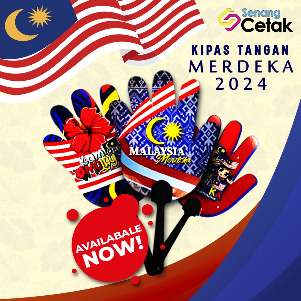 Kipas Tangan Merdeka 2024 l Aksesori Hiasan Hari Kemerdekaan | Shopee ...
