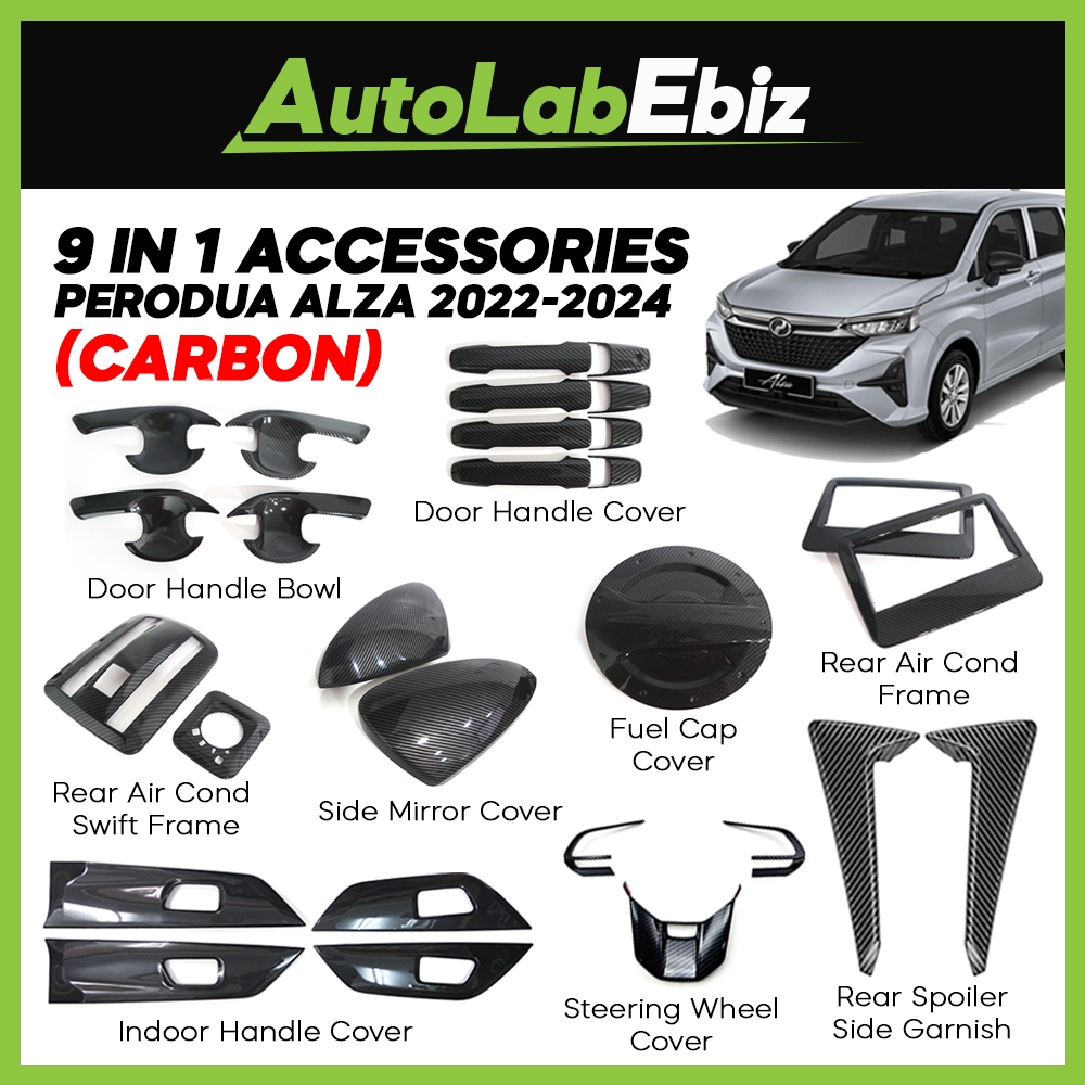 🔥CARBON FIBER🔥 Perodua Alza 2022-2024 NEW Alza Car Interior Exterior ...