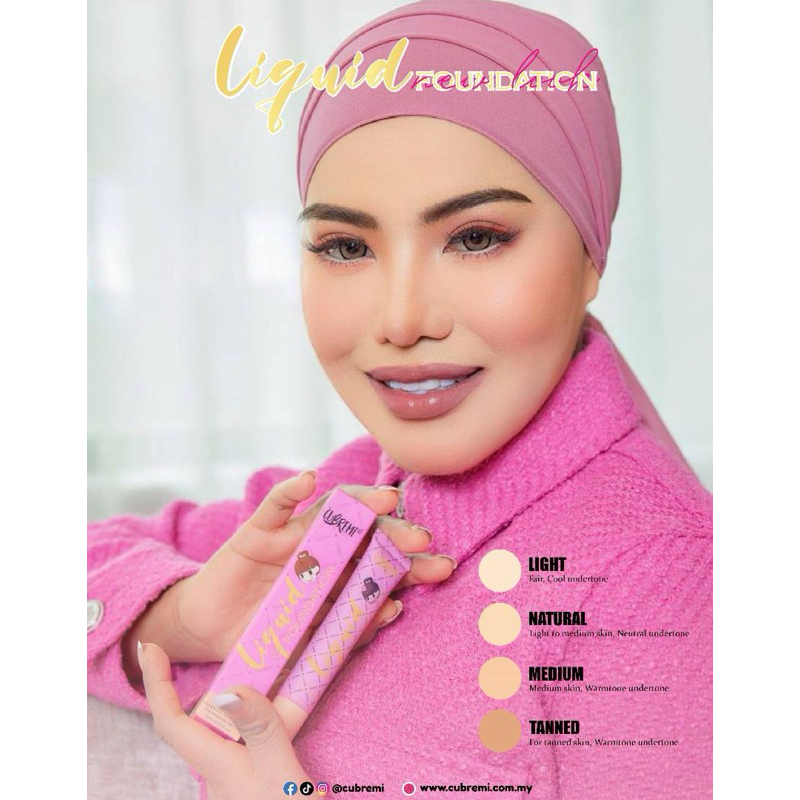 Foundation cubremi liquid | Shopee Malaysia