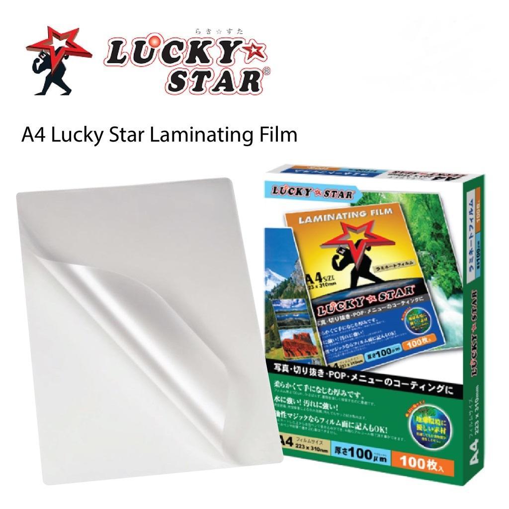 Lucky Star/ Green Apple Laminate Film A4 / A4 Laminating Film / Kertas Laminate/ Plastik ...