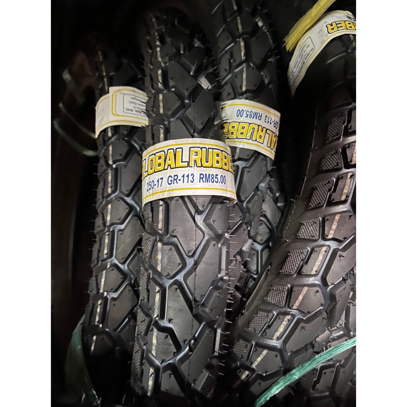 TAYAR MOTOSIKAL GRT GR113 TUBE-TYRE 250, 275 - 17 (DUAL SPORT PATTERN ...