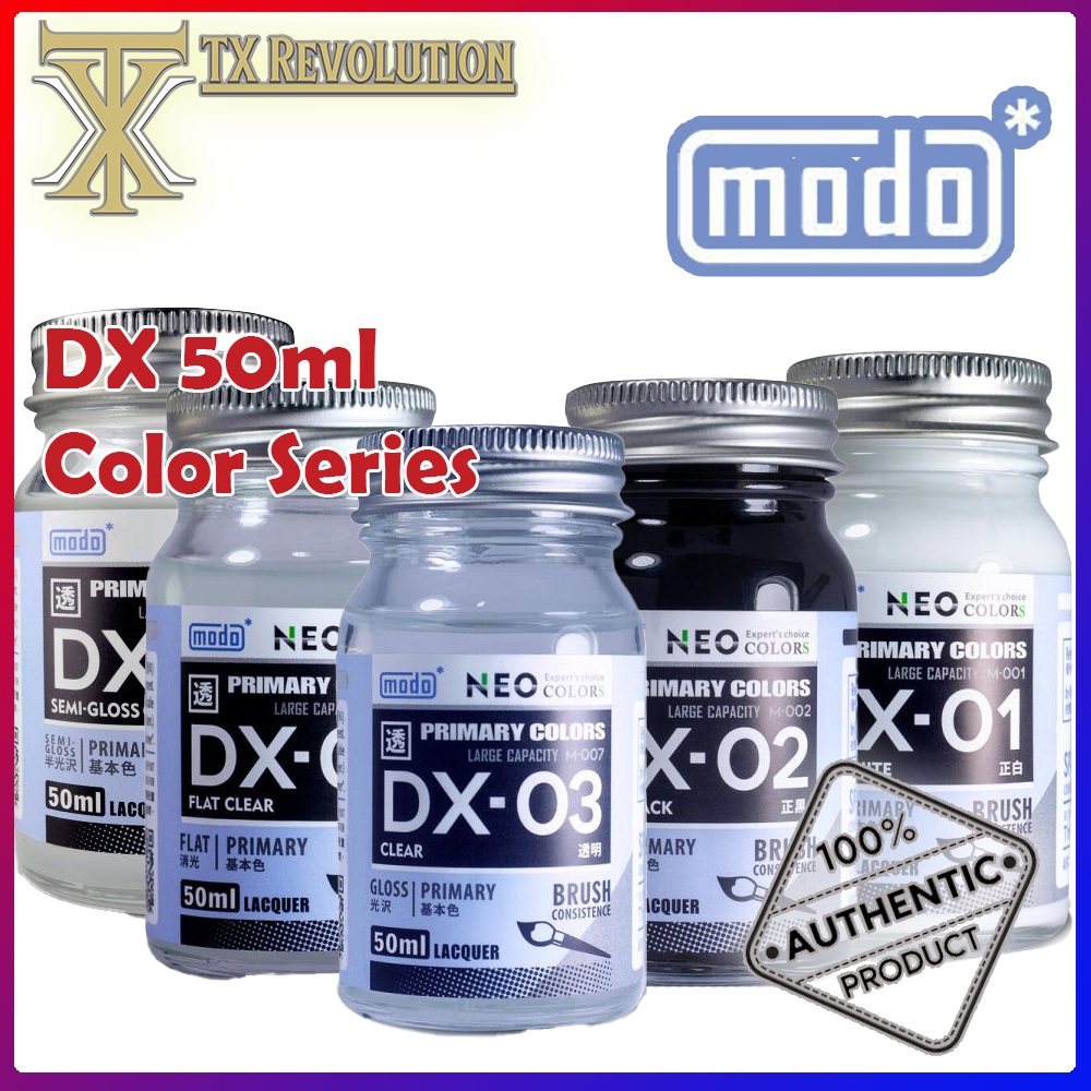modo Colors Solvent Model Paint LACQUER NEO DX BLACK WHITE CLEAR GLOSS ...
