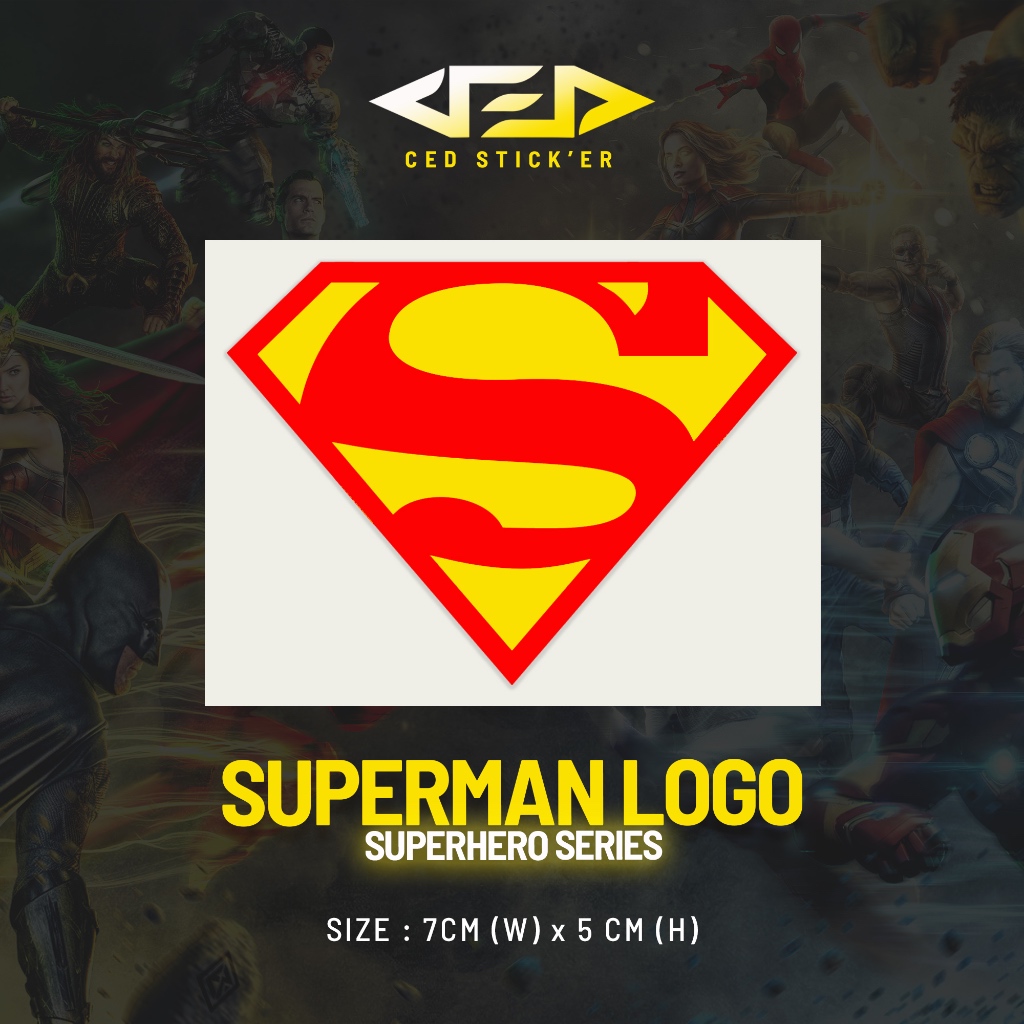SUPERMAN LOGO STICKER | SUPERHERO SERIES | Shopee Malaysia