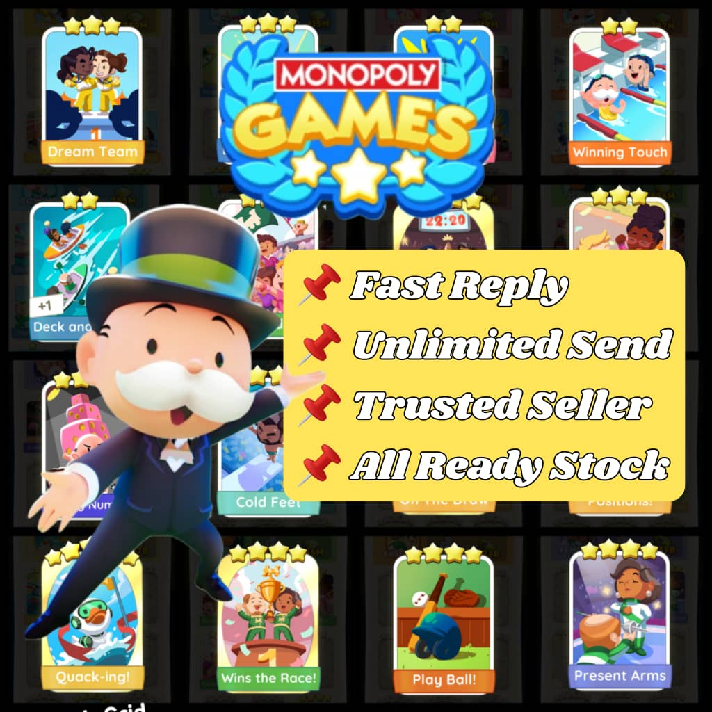 Monopoly Go Stickers 1⭐ / 2⭐/3⭐/4⭐/5⭐Fast Send & Free Shipping⚡Low ...