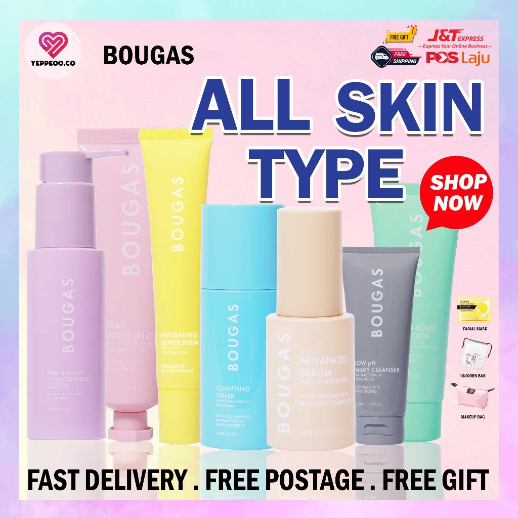 Bougas Beauty 100% Original : Bougas Advanced Serum, Bougas Face Scrub ...