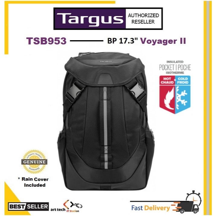 TARGUS TSB953 BP17.3INCH VOYAGER II BACKPACK - TG-TSB953GL70 | Shopee ...