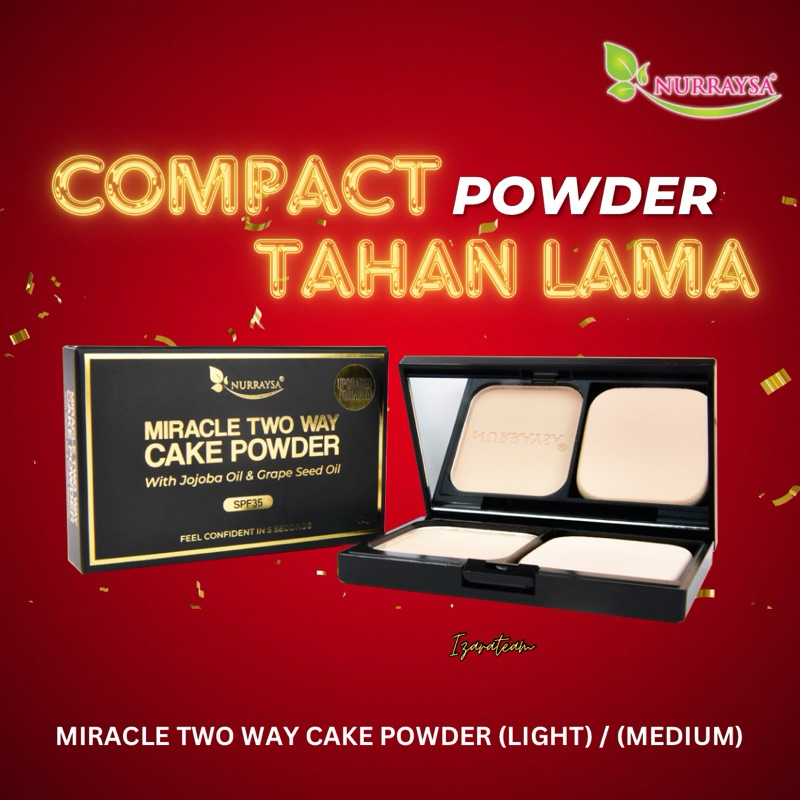 NURRAYSA Miracle Two Way Cake Powder With Jojoba Oil & Grape Seed Oil ...