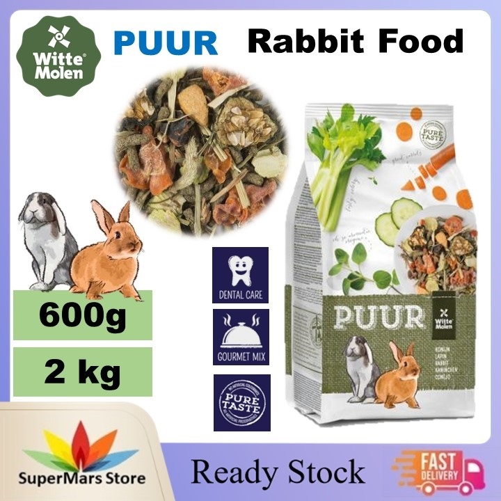 Witte Molen Puur Rabbit Food (2kg/600g) | Shopee Malaysia