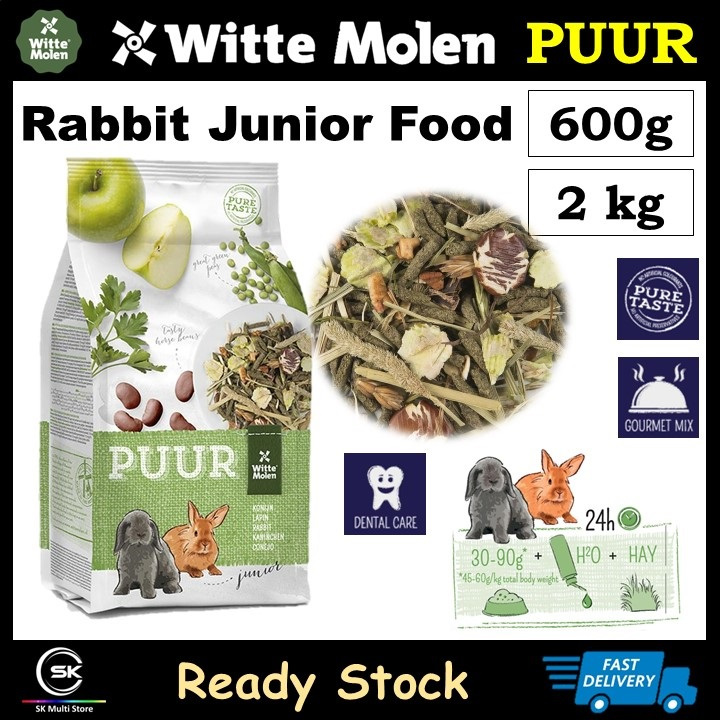 Witte Molen Puur Rabbit Junior Food (600g/2kg) | Shopee Malaysia