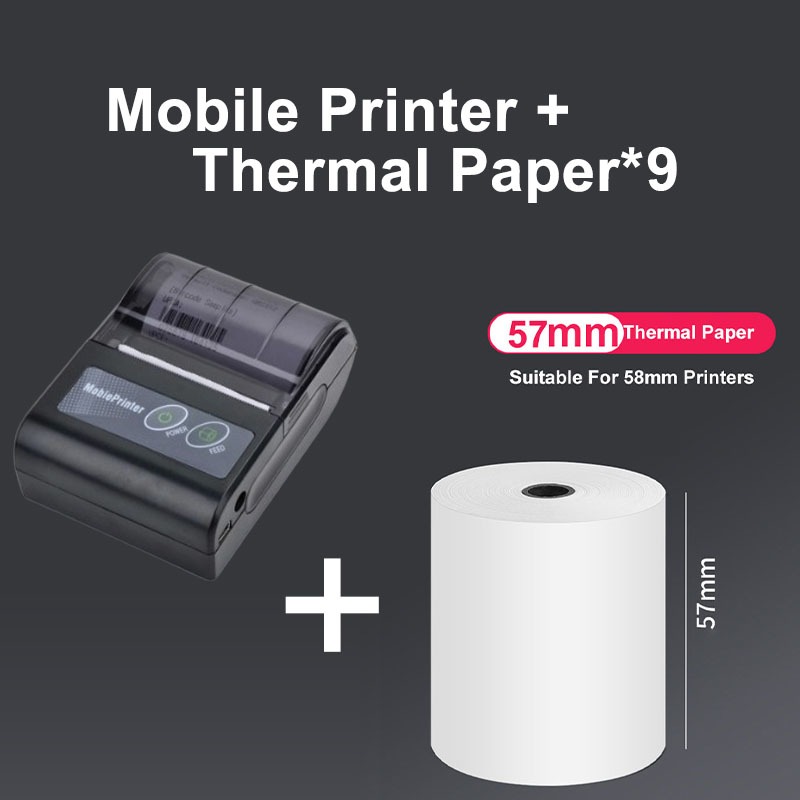 Thermal Printer Wireless Portable Printer Mini Bluetooth For Phone ...