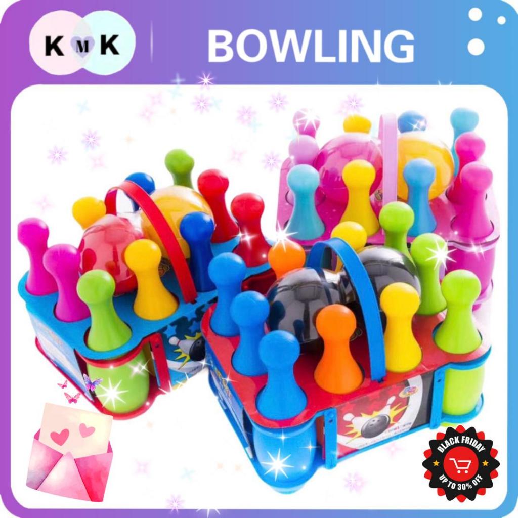 KMKMENG Kids Bowling Games Pins Balls Sport Toy 3-6 Year Old Indoor ...