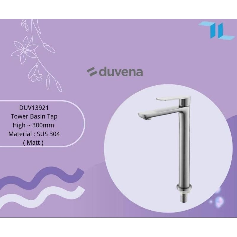 Tower Basin Tap 300MM High | Material : SUS304 (Matt) | Shopee Malaysia