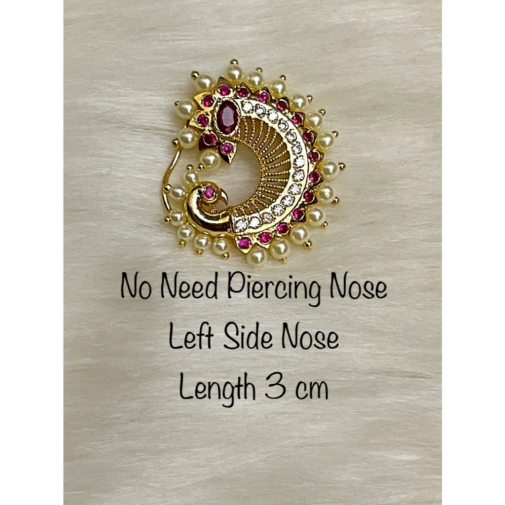 Women - Bridal Nose Pin | Wedding Nose Pins | Attachable Mukuthi | Nath ...