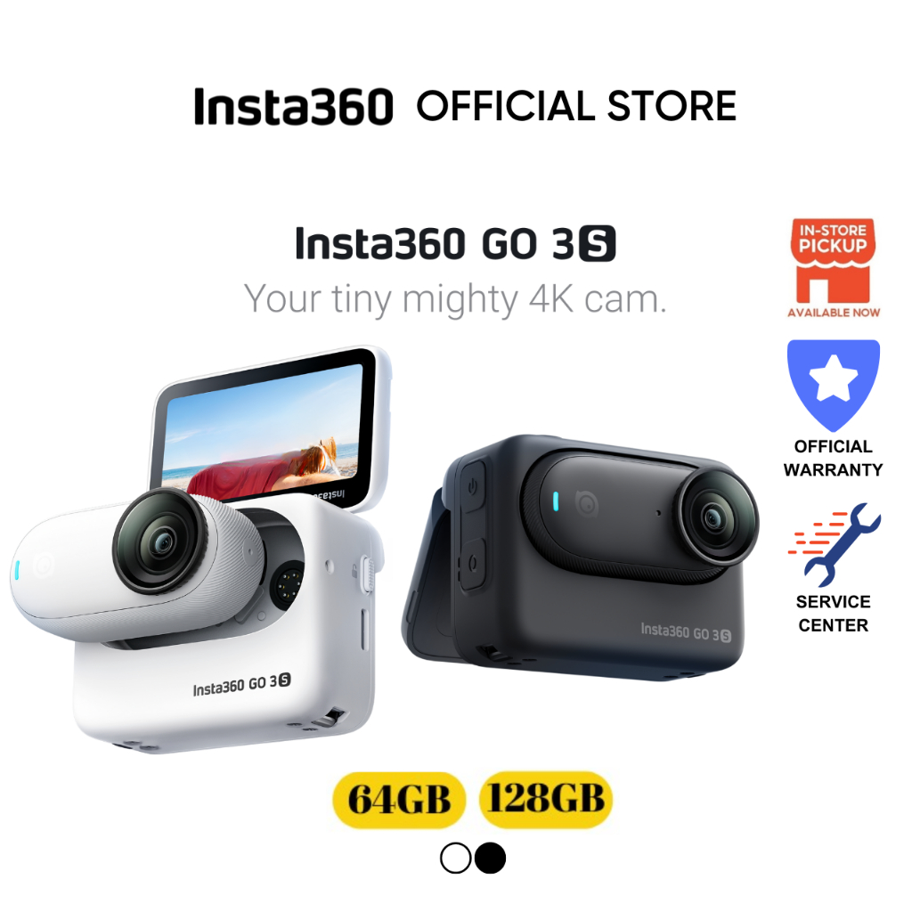 Insta360 GO 3S - The Tiny Mighty Action Cam 4K Video / GO3S | Shopee Malaysia