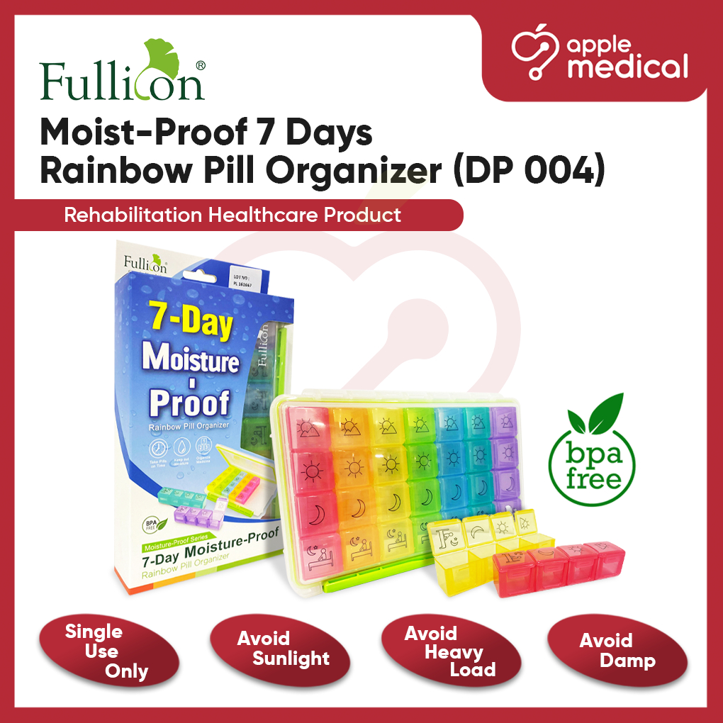 Fullicon 7-Day Moisture-Proof (Rainbow Pill Organizer) | Shopee Malaysia