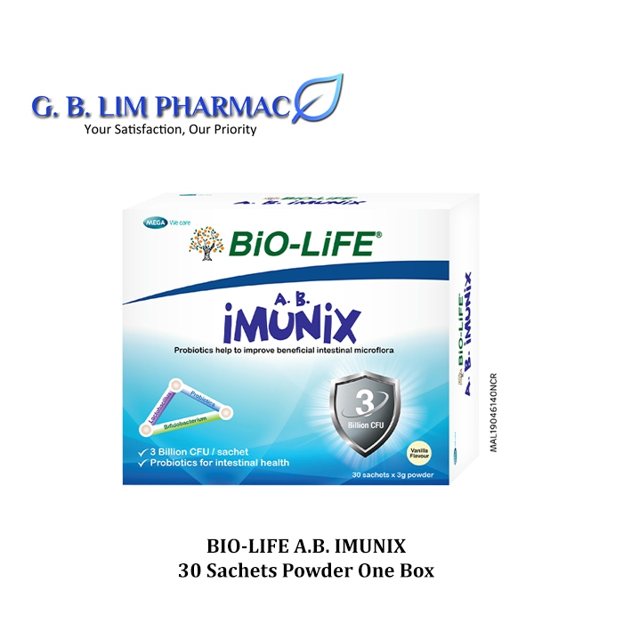 Bio-Life A.B. Imunix 30 Sachets One Box (EXP: 31-JULY-2026) | Shopee ...