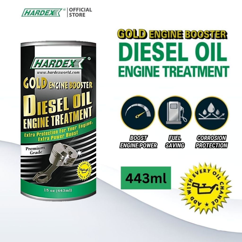 HARDEX Gold Engine Booster Diesel Oil Engine Treatment (443ml) HOT ...