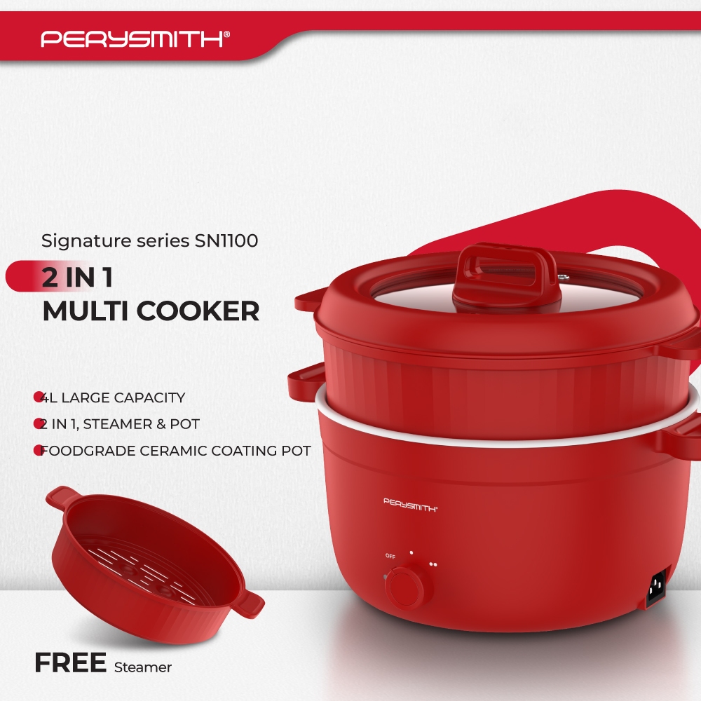 PerySmith 2 In 1 Multi Cooker Signature Series (4L) SN1100 | Shopee ...