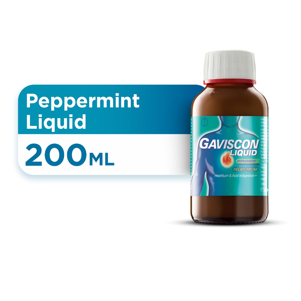Gaviscon Liquid Peppermint Bottle 200ml/200ml x2/ 200ml x3 (Relief from ...
