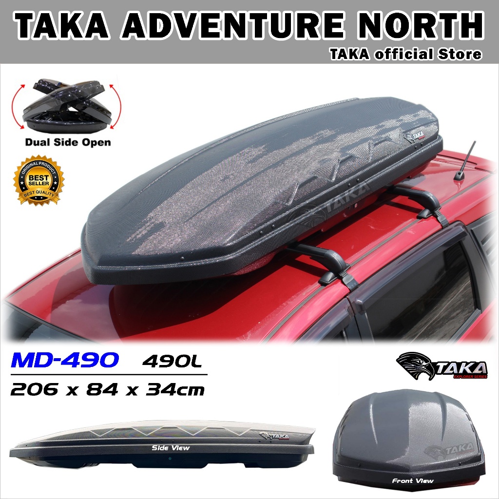 TAKA MD-490B Bubble Design Car Roof Box [Special Edition] [XL Size ...