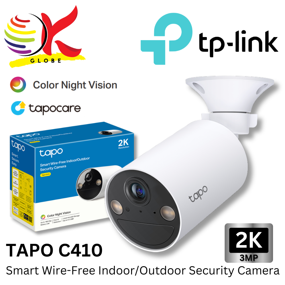 TP-LINK TAPO C410 / TAPO C410 KIT (SOLAR-POWERED) SMART WIRE-FREE 2K ...