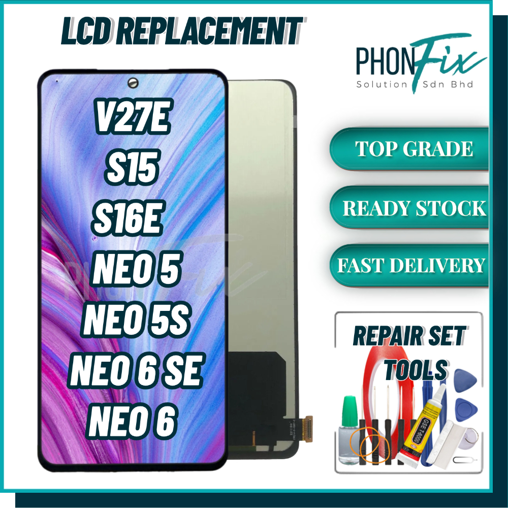 VIVO V27E S15 S16E IQOO NEO 6 NEO 6SE OLED LCD COMPATIBLE FOR ORIGINAL ...