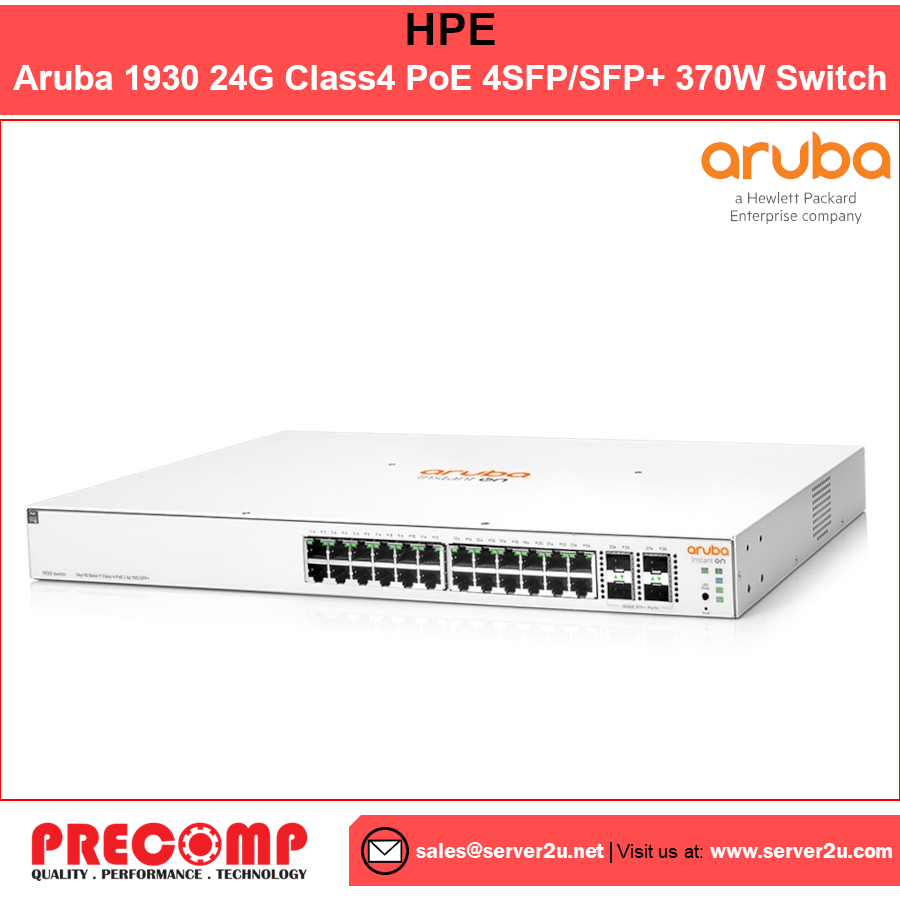 HP Aruba Instant On 1930 24G Class4 PoE 4SFP/SFP+ 370W Switch (JL684B ...