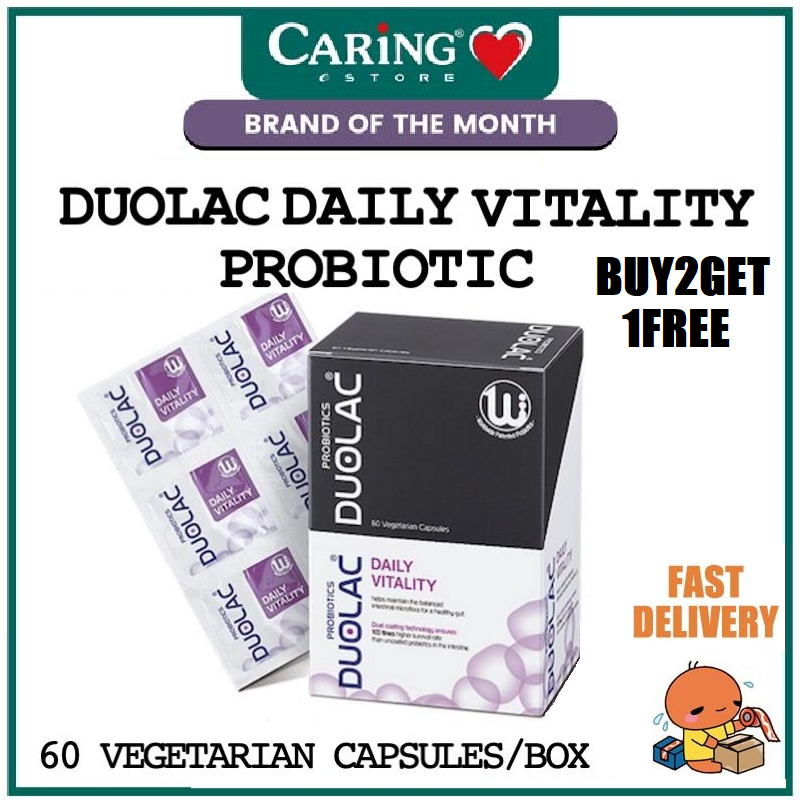 [Ready Stocks]Duolac Daily Vitality Probiotic - 60 Vegetarian Capsules ...